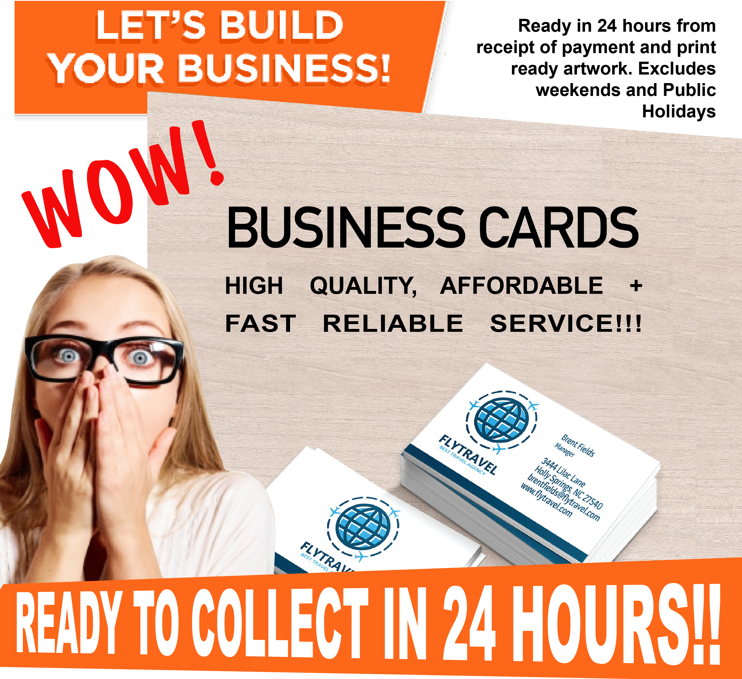 Business Cards ready in 24 Hours – Minuteman Press Pinetown